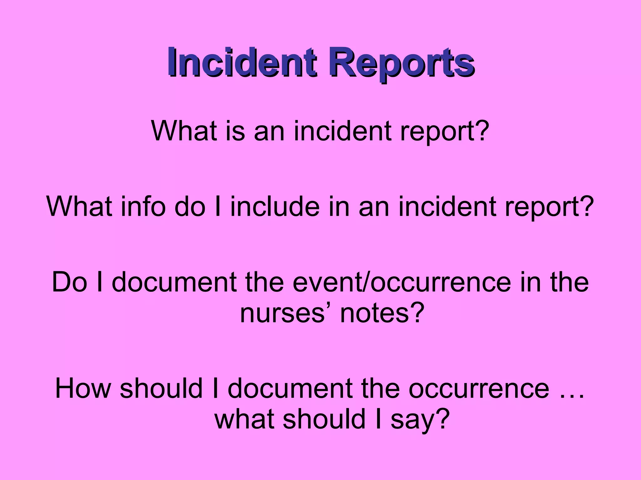 Documentation 101 - BMH/Tele | PPT