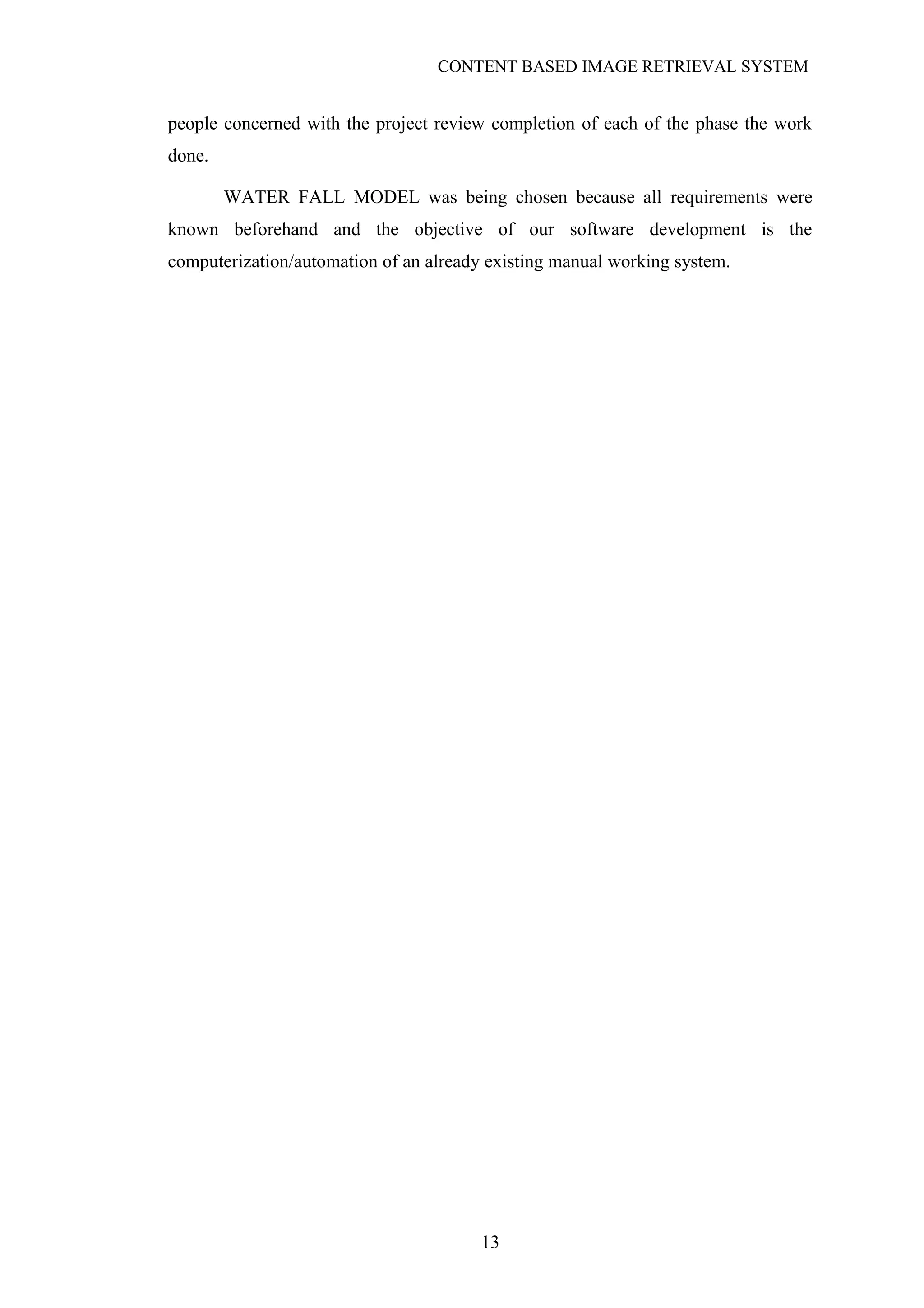 CONTENT BASED IMAGE RETRIEVAL SYSTEM | PDF