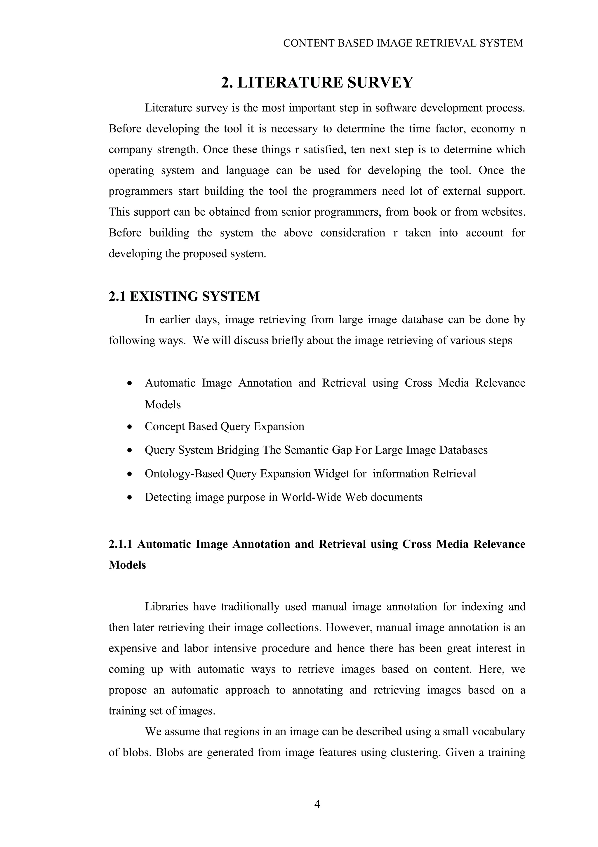 CONTENT BASED IMAGE RETRIEVAL SYSTEM | PDF