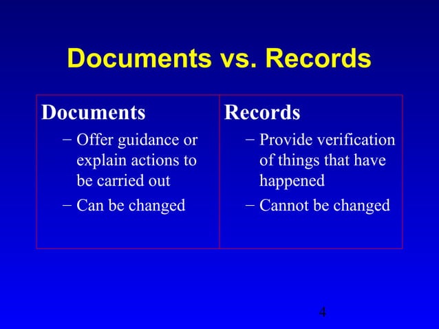Documentation and document control | PPT