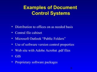 Documentation and document control | PPT