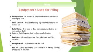 DOCUMENTATION and Filling.pptx