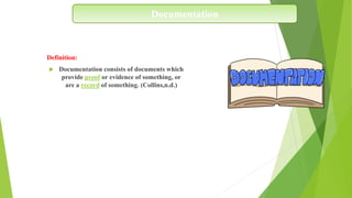 DOCUMENTATION and Filling.pptx