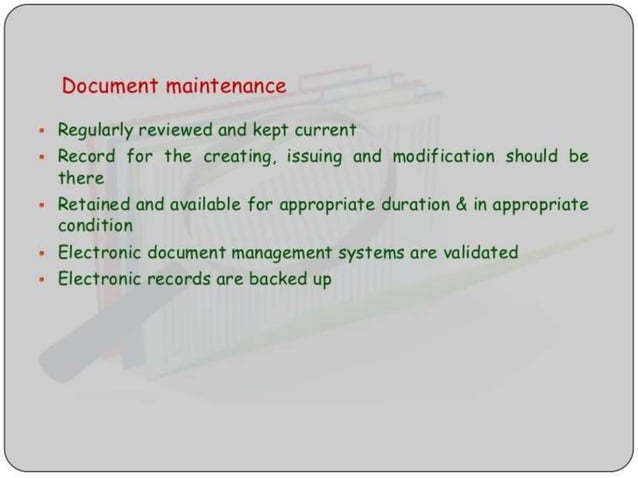Documentation and maintenance of records ppt by zuhaib