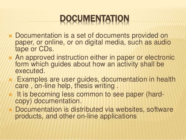 Documentation and maintenance of records ppt by zuhaib