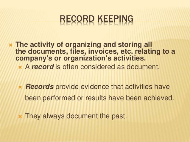 Documentation and maintenance of records ppt by zuhaib