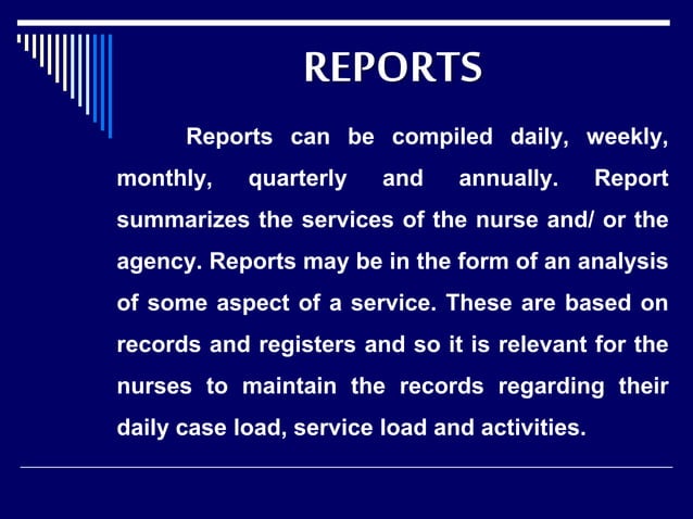 Documentation and reporting | PPTX