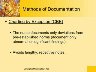 documentation and reporting in Nursing and other students | PPT
