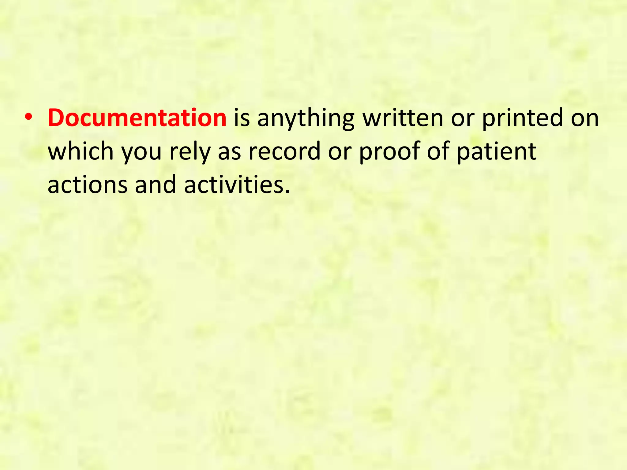 Documentation and Reporting | PPTX