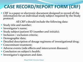 Documentation clinical trial | PDF
