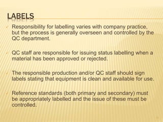 Documentation control - principles of GMP | PPTX