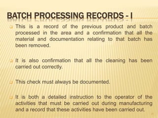 Documentation control - principles of GMP | PPTX