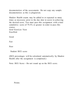 Documentation Electronic Health Record· DocumentationVitals | DOCX