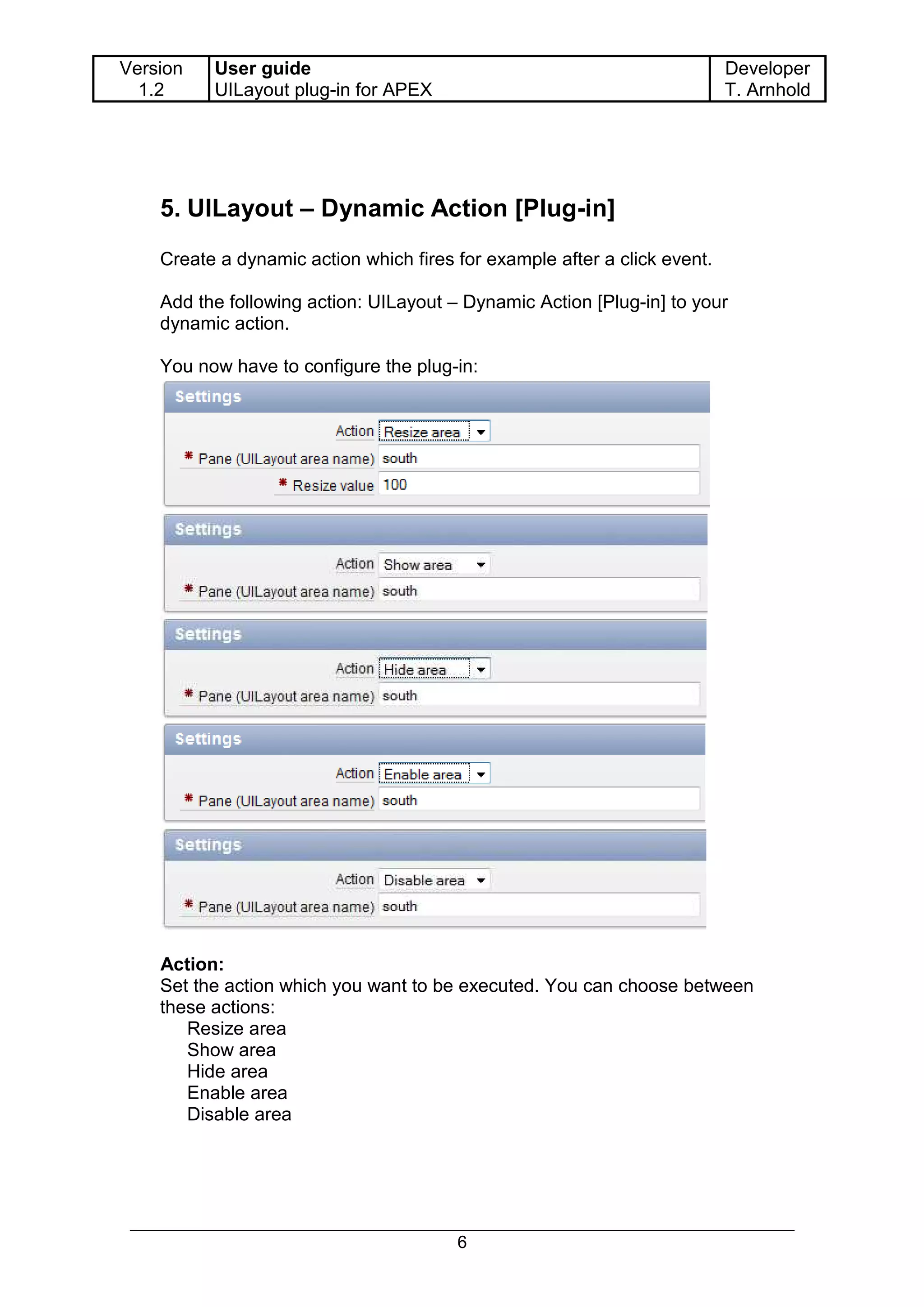 UILayout plug-in for APEX | PDF UILayout plug-in for APEX | PDF