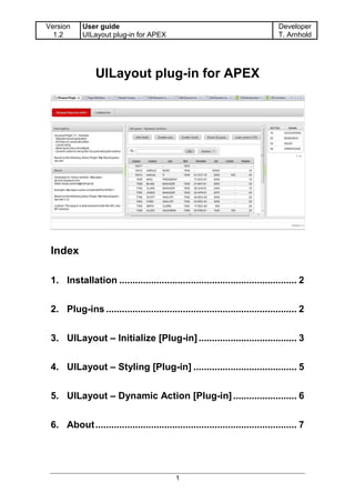 UILayout plug-in for APEX | PDF