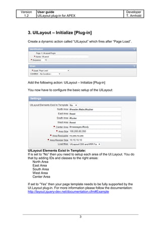 UILayout plug-in for APEX | PDF