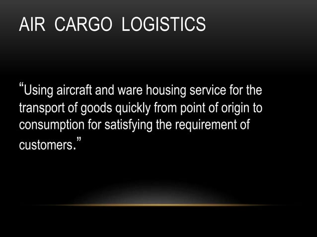 Documentation for air cargo | PPTX