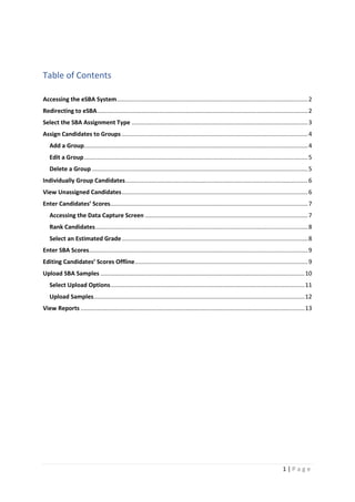 Documentation for e SBA application | PDF
