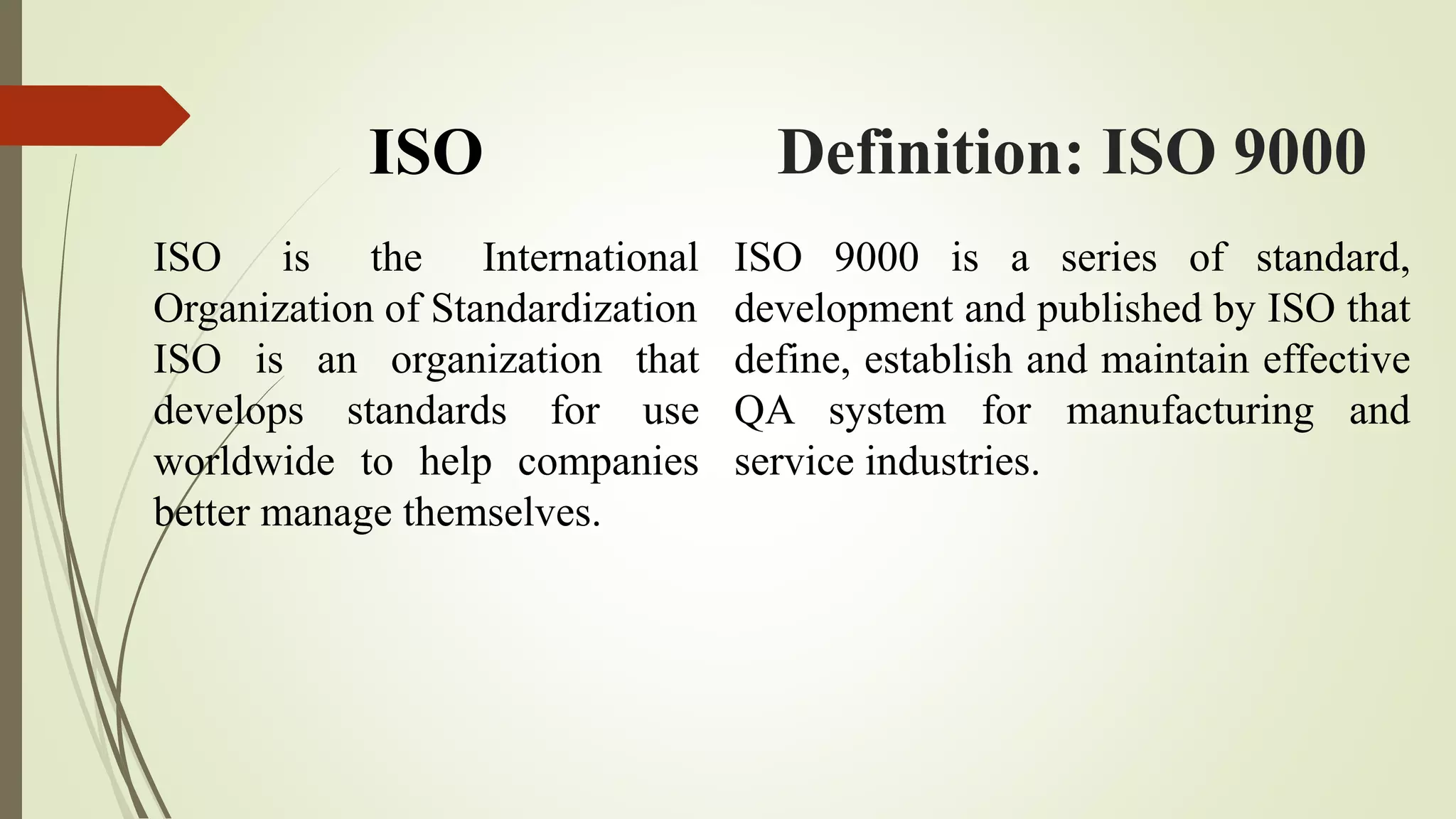 Documentation for iso 9000 and 9001 | PPTX