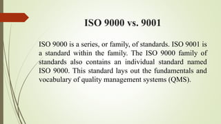 Documentation for iso 9000 and 9001 | PPT
