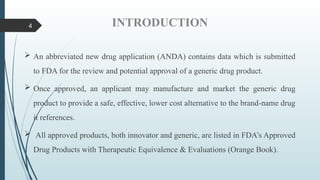 DOCUMENTATION IN ANDA & NDA REGULATORY APPROVAL PROCESS.pptx