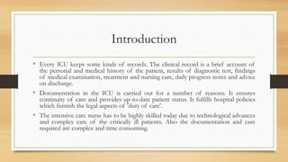 Documentation and medical document in ICU 1.pptx