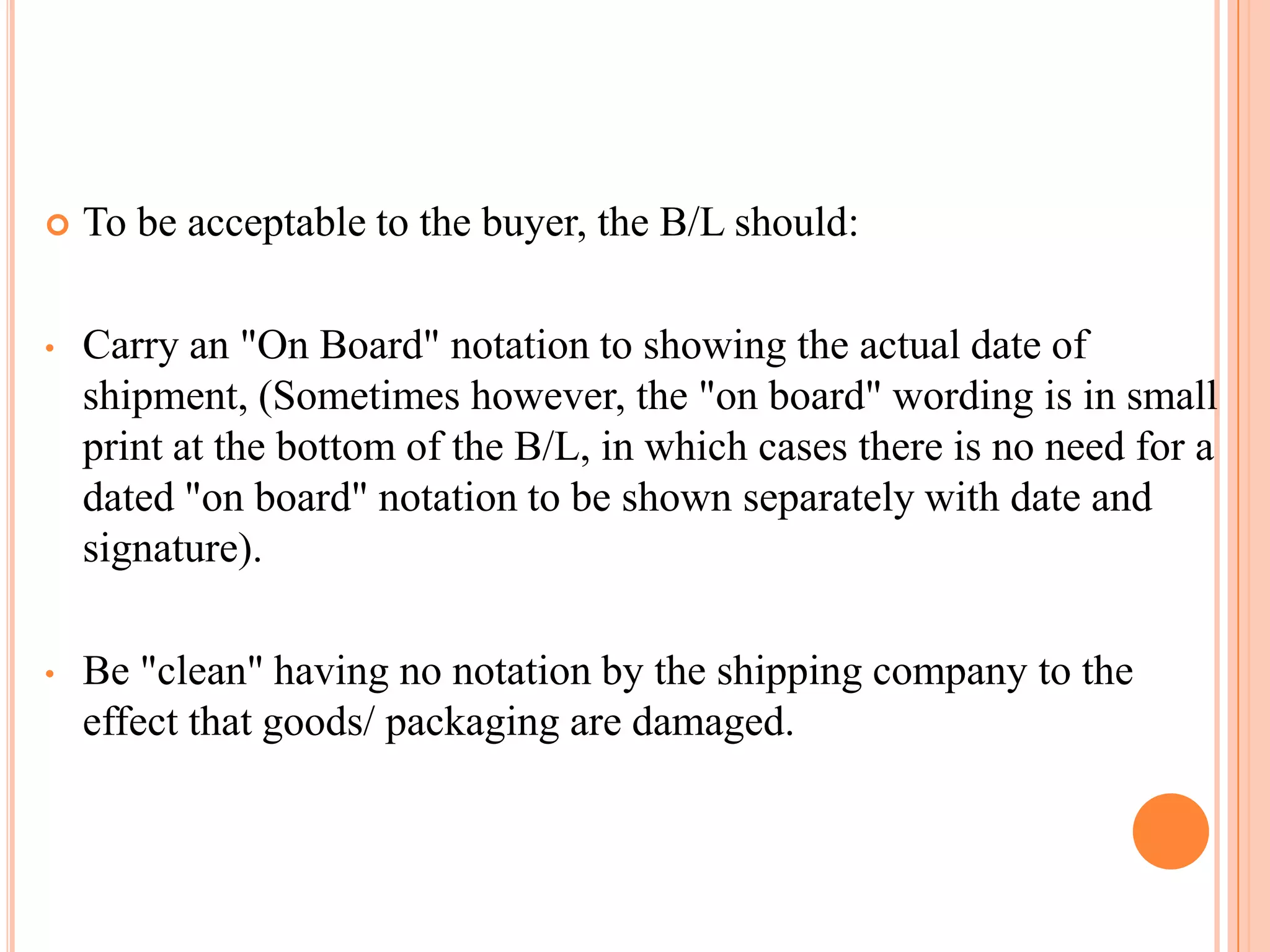 Documentation in international trade | PPTX