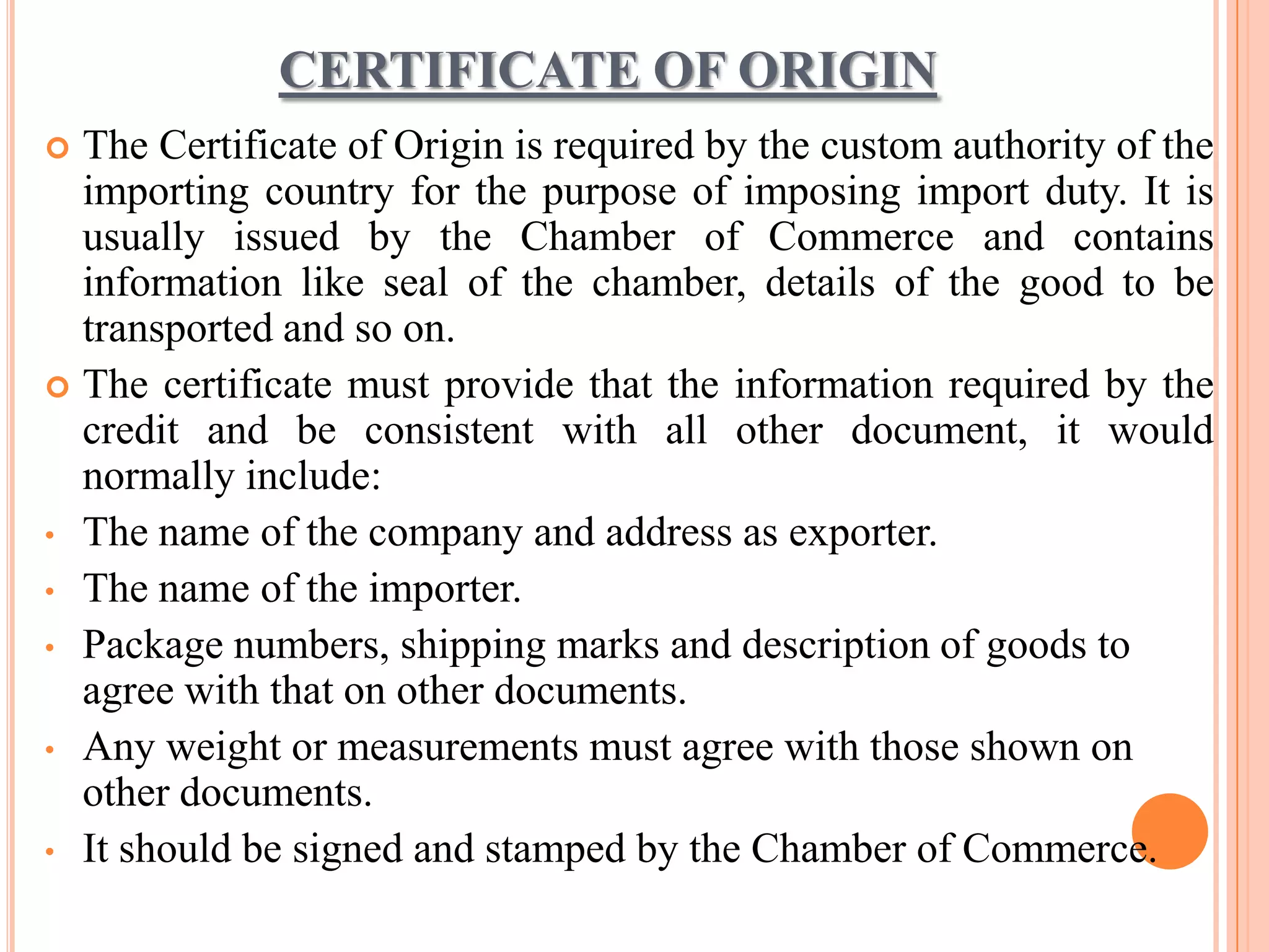 Documentation in international trade | PPTX