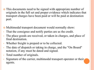 Documentation in international trade | PPTX