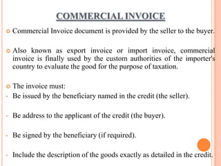 Documentation in international trade | PPTX