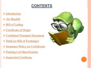 Documentation in international trade | PPTX