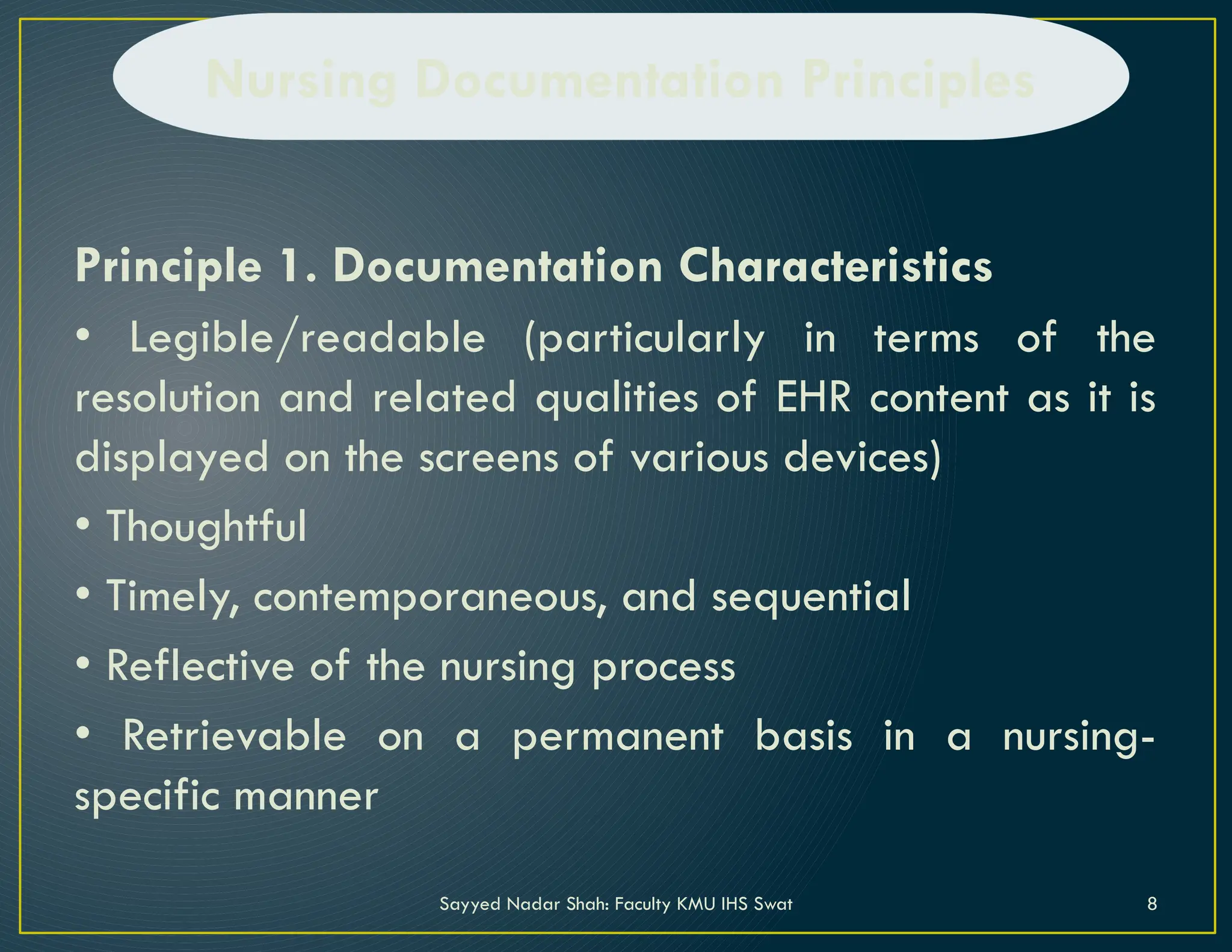 Documentation in Nursing By MCN KMU.pptx