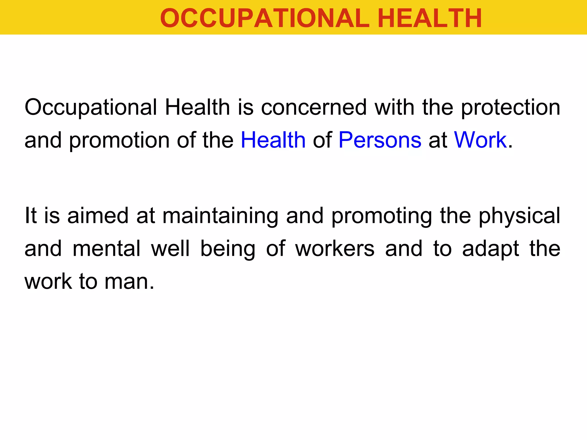 Documentation in occupational health | PPTX