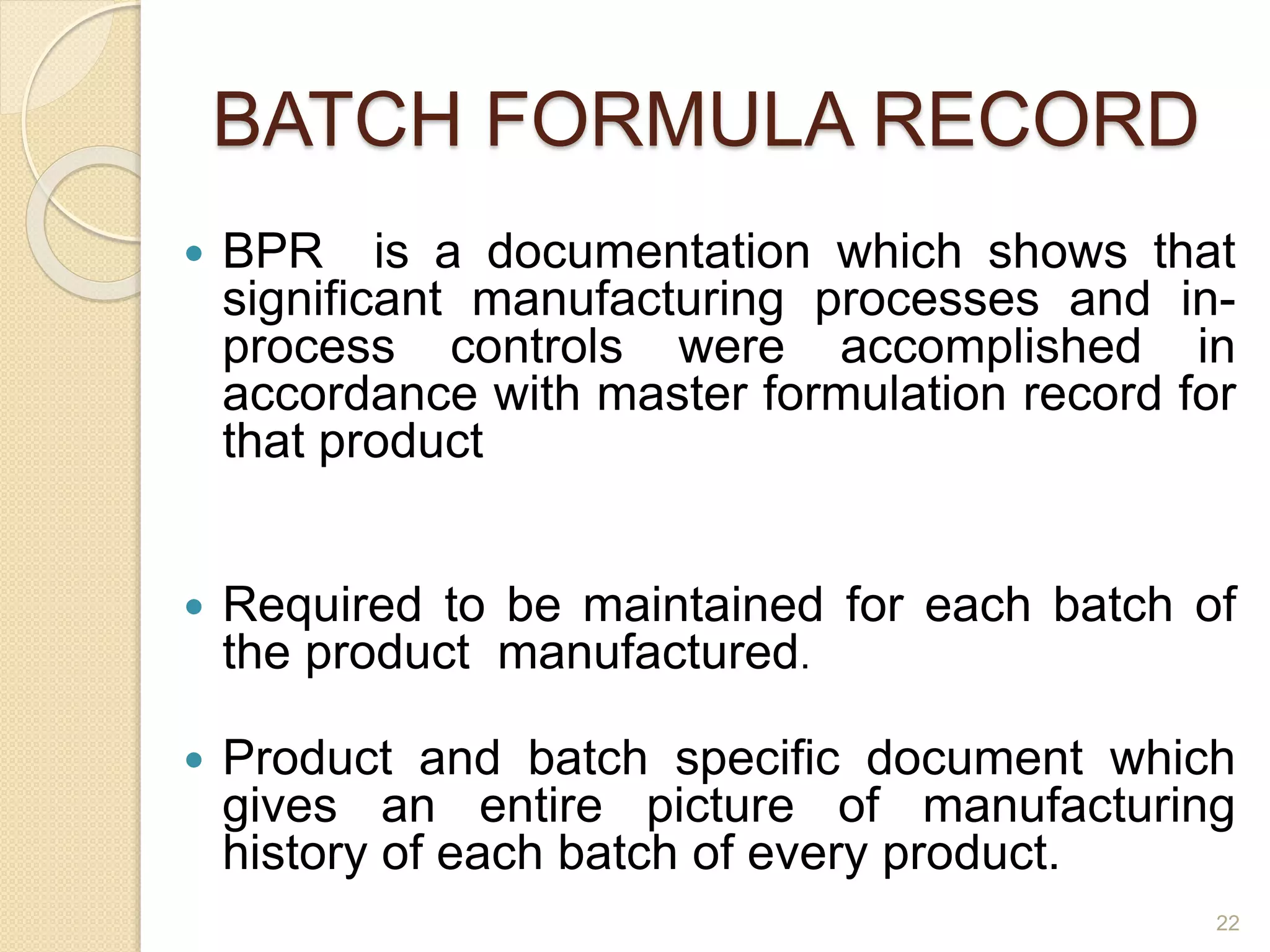 Documentation in pharmaceutical industry | PPTX