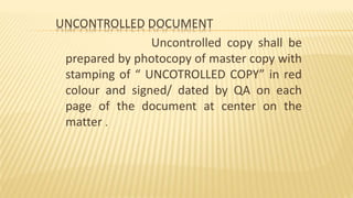 Documentation in pharmaceutical industry | PPTX