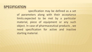 Documentation in pharmaceutical industry | PPTX