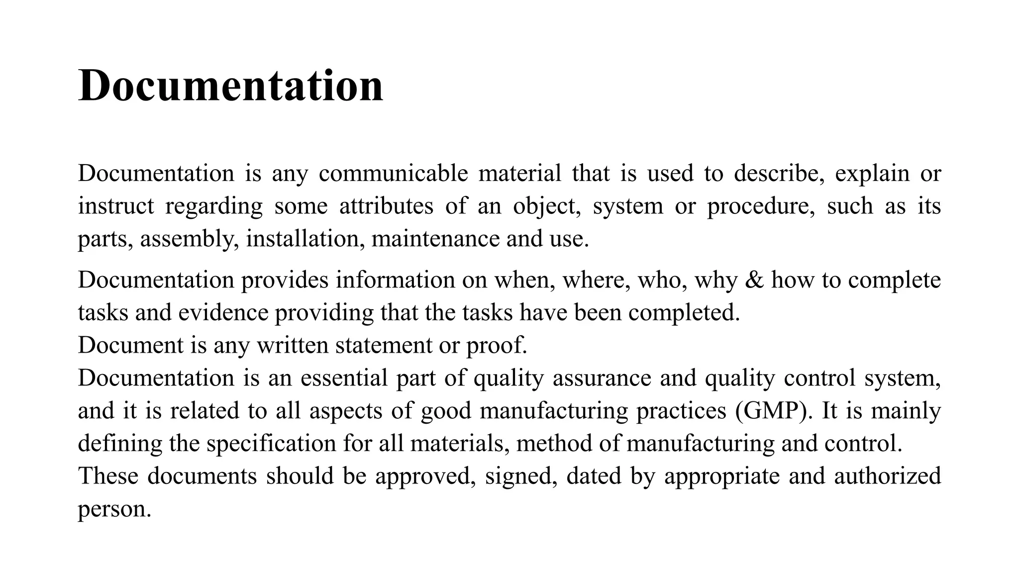 Documentation In Pharmaceutical Industry.pptx