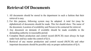 Documentation In Pharmaceutical Industry.pptx