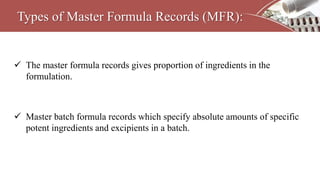 Documentation in pharmaceutical industry, by dr. umesh kumar sharma and ...