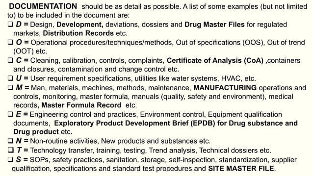 Documentation in Pharmaceutical Industry Part I | PPTX | Pharmaceutical ...