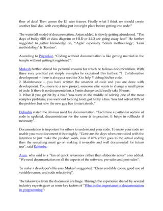 Importance of Documentation for programmers | PDF