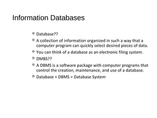 Documentation management system & information databases | PPT
