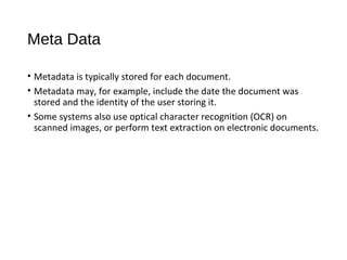 Documentation management system & information databases | PPT