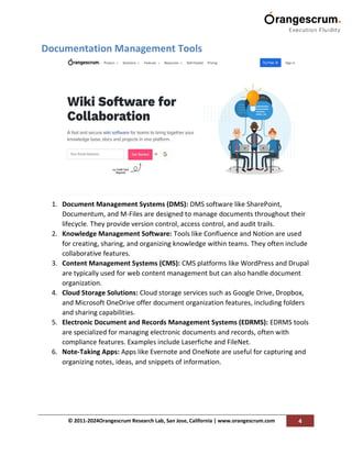 Documentation Management Tools and Techniques.pdf