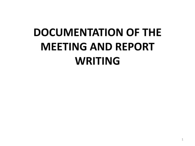HOW TO TAKE MINUTES AND WRITE MEETING REPORT.ppt ABBY ETIQUETTE AND ...