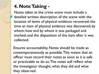 Documentation of crime scene. Forensic science1.pptx