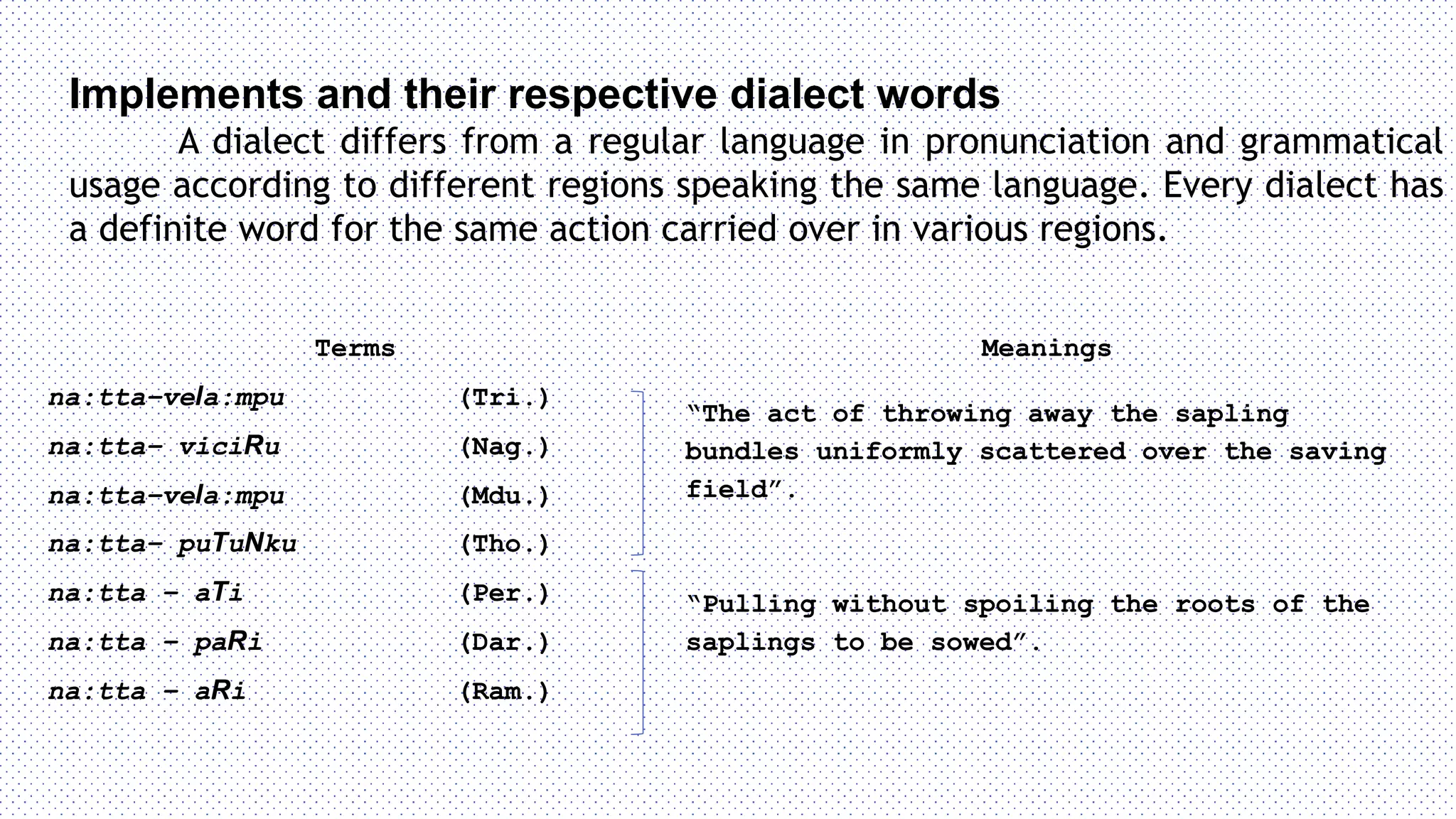 Documentation of Tribal Occupational Implements | PDF