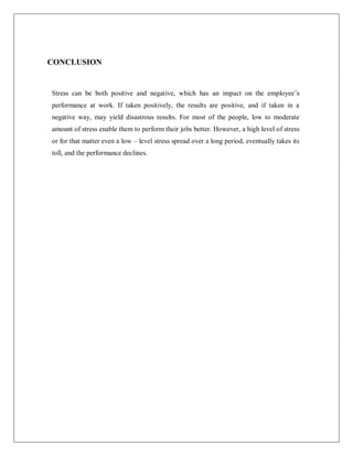 Documentation on stress management | PDF