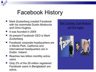 Facebook presentation slide | PPT
