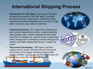 Documentation process in international Trade & Transportation | PPTX